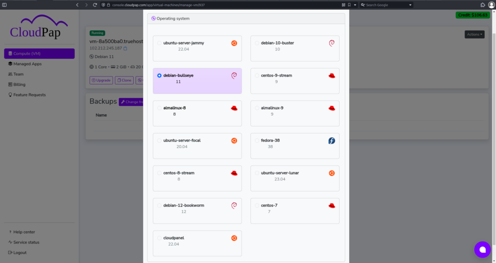 Change OS vs Rebuild -- What's The Difference? – CloudPap - Simple Cloud for Developers