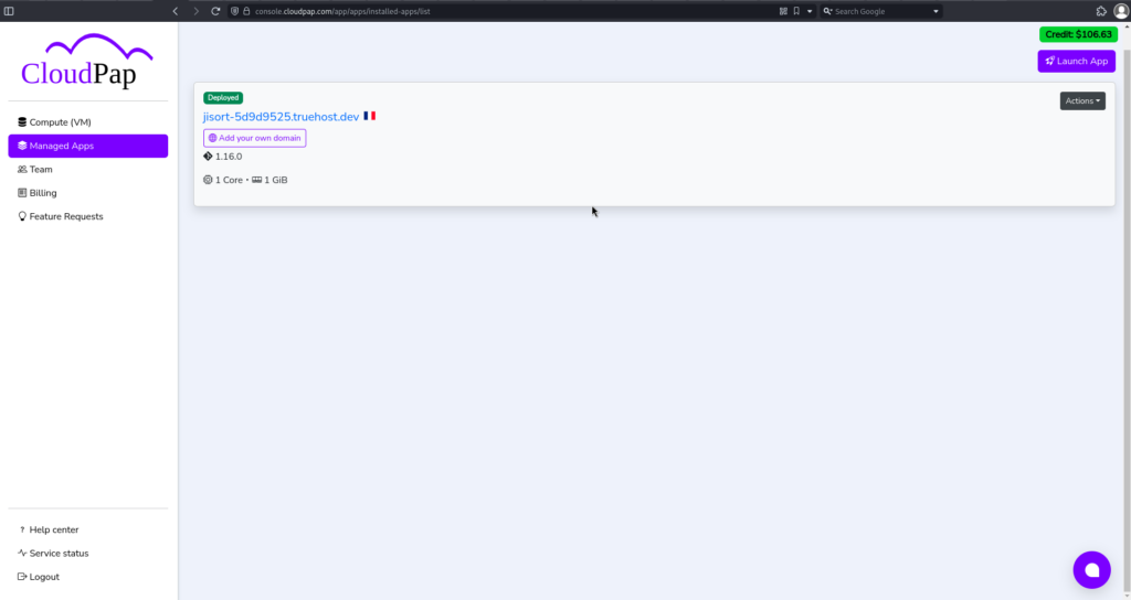 How to Deploy the Jisort App on CloudPap – CloudPap - Simple Cloud for Developers